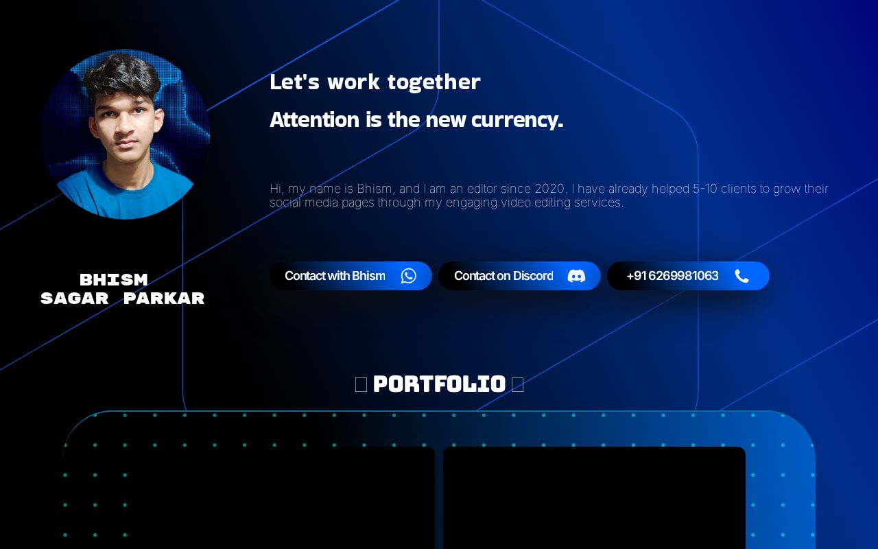 Bhism-Editz Experience